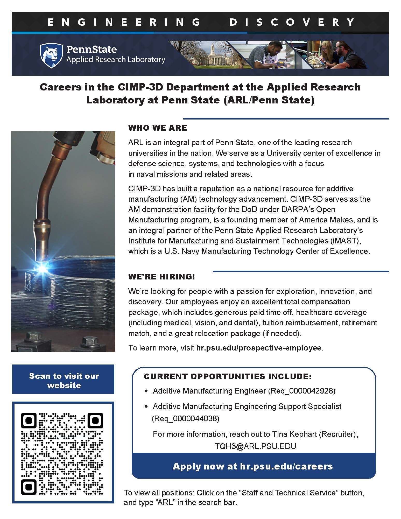 WE’RE HIRING! – CIMP-3D